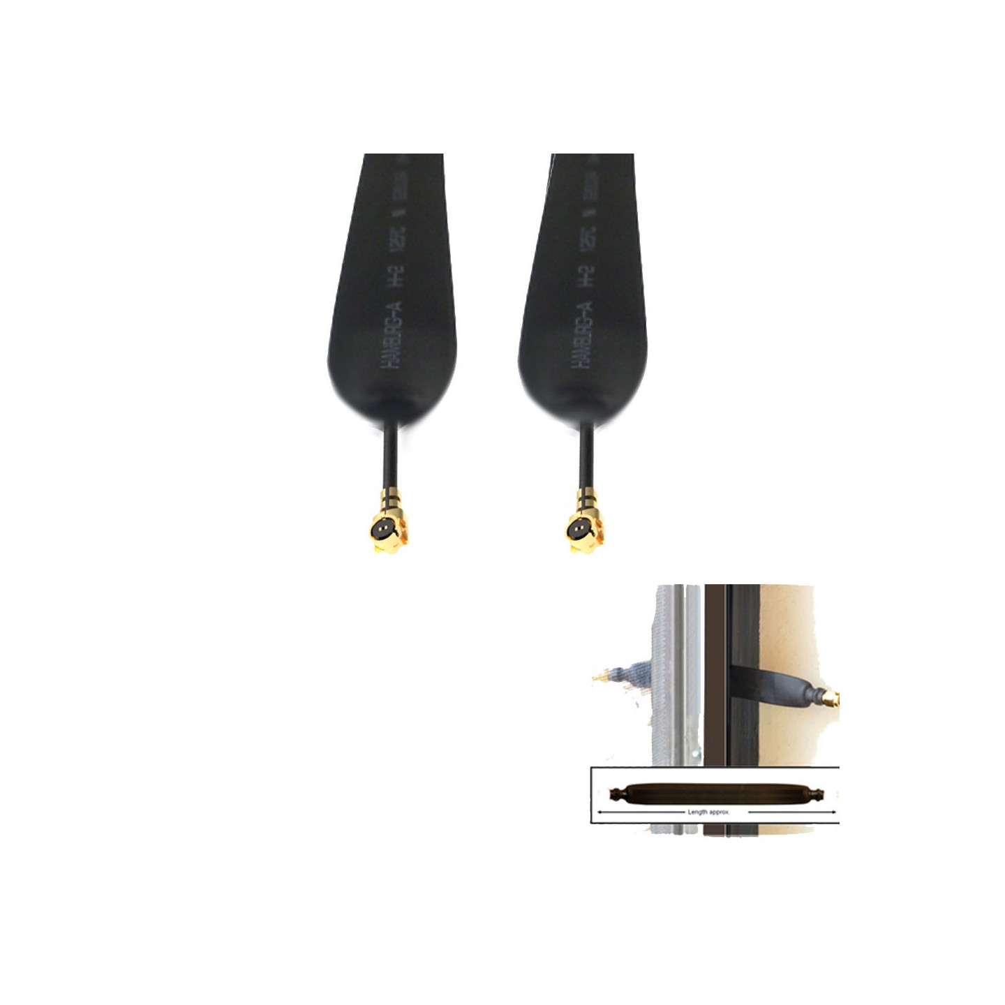 IPEX To IPEX Coaxial Flat Cable