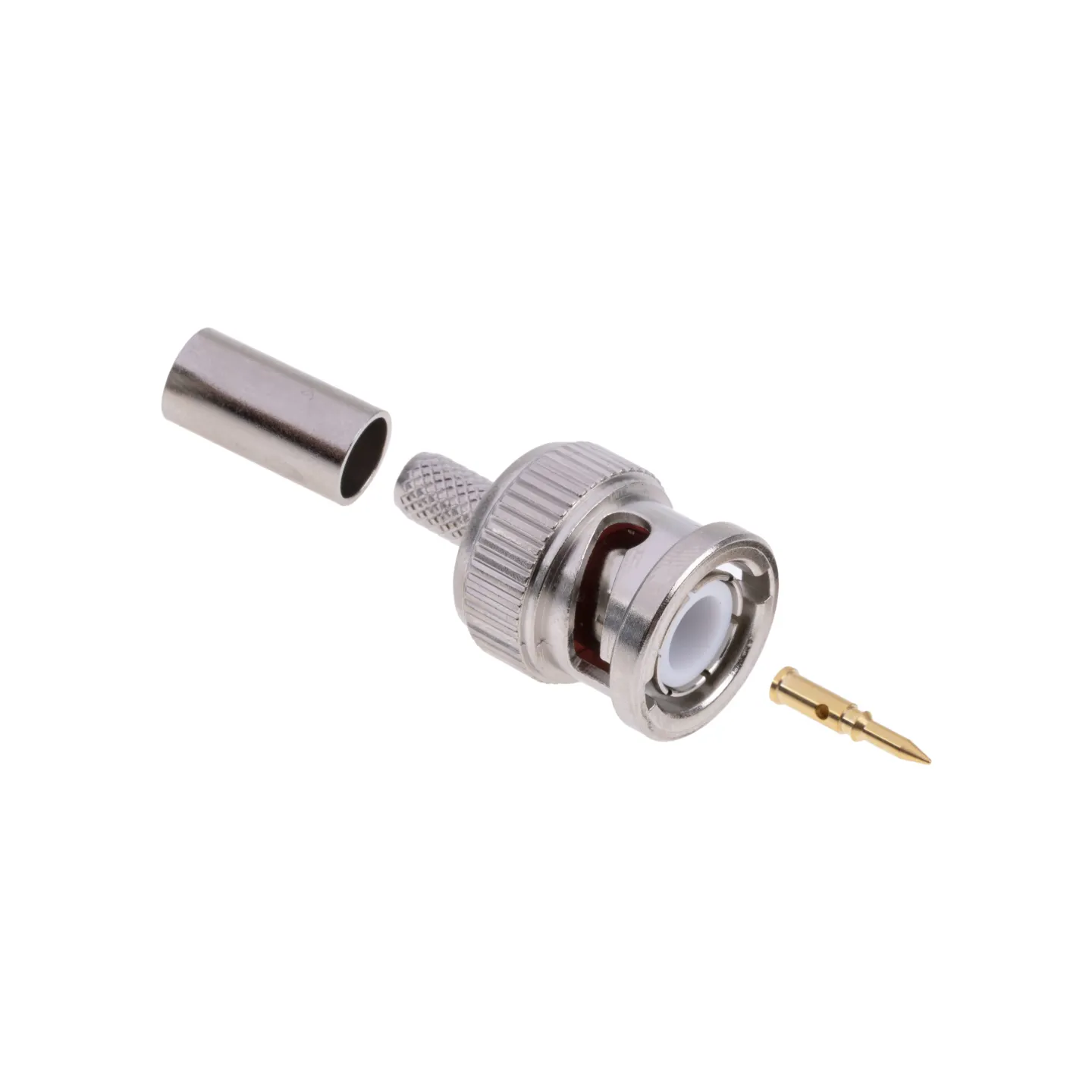 BNC Male Crimp Straight Connector – 50 Ohm RF Coaxial Connector