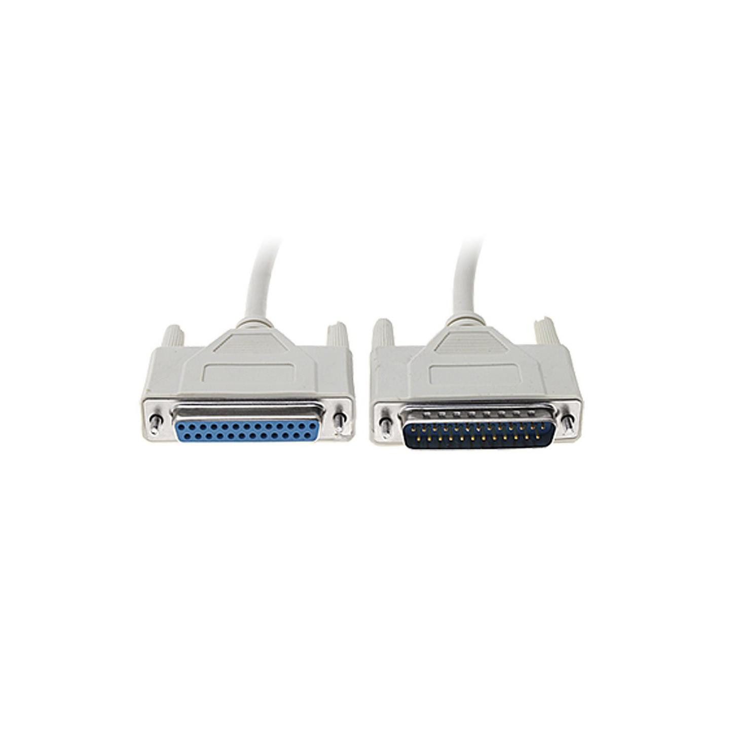 DB25 Male to DB25 Female Extension Serial Cable